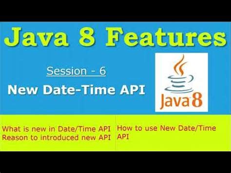 #6 - Java 8 - New Date Time API | Usage with Examples #java #java8 #datetime - YouTube