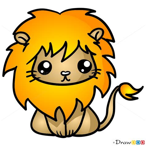 Cute Lion Drawing Easy