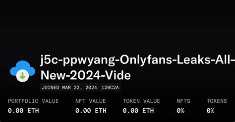 J5c Ppwyang Onlyfans Leaks All New 2024 Vide 프로필 Opensea