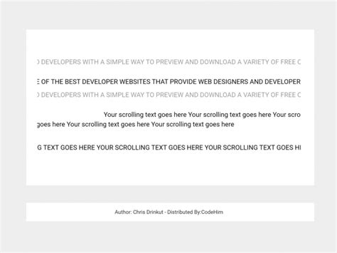 Moving Text Animation Css — Codehim