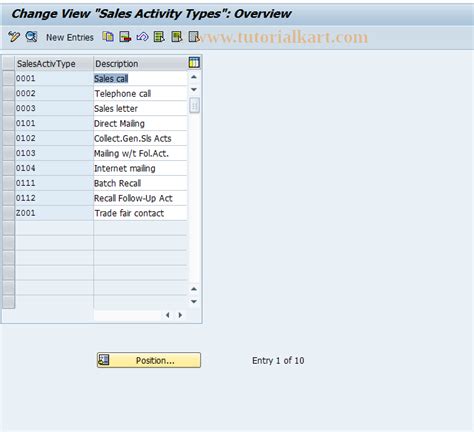 Table Activity Type Sap At Diane Rearick Blog