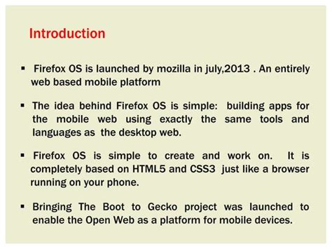 Firefox Operating System Pptx Browsers Computer Software And Firefox Operating System Pptx Browsers Computer Software And