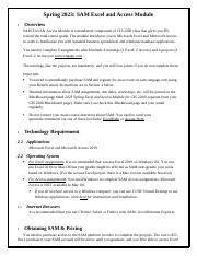 Master Excel And Access In CIS Spring SAM Module Course Hero