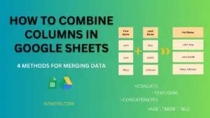 How To Combine Columns In Google Sheets Methods For Merging Data Bpwebs Com