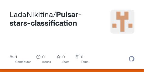github ladanikitina pulsar stars classification
