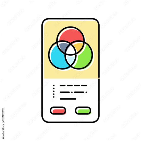 Color Theory Ux Ui Design Color Icon Vector Color Theory Ux Ui Design Sign Isolated Symbol
