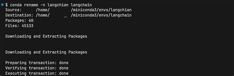 Conda Rename N Langchian Langchain