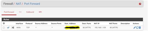 No Funciona Port Forward R Pfsense