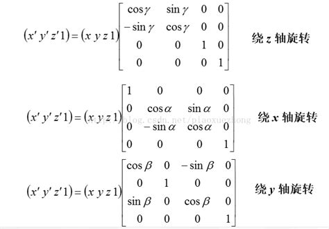 三维空间变换详解 csdn博客