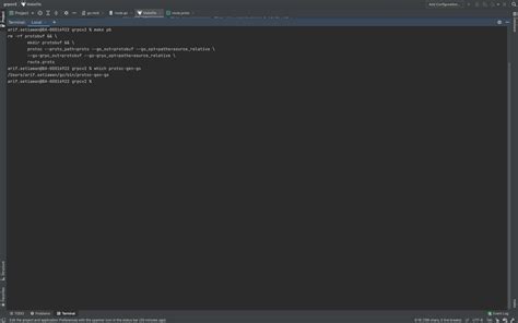 Protoc Gen Go Cannot Run In Terminal But Can Run In GoLand IDE Stack Overflow
