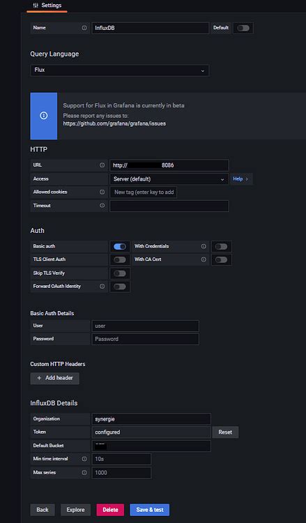 Connection Refused Error Reading Buckets Configuration Grafana Labs Community Forums
