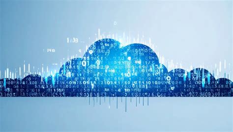 Digital Cloud Computing With Binary Code Stock Illustration