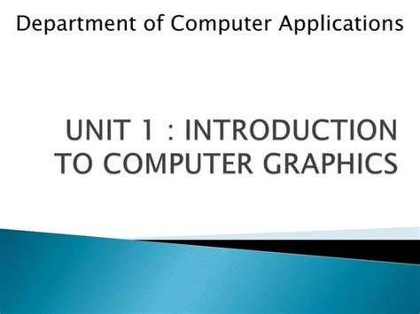 Computer Graphics Ppt Ppt
