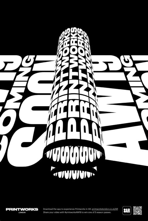 Omse Uses Ar To Create Moving 3d Typography For Printworks