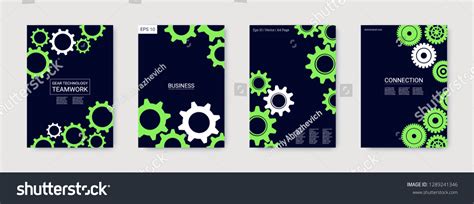 Industrial Engineering Background Vector Minimal Flat Stock Vector