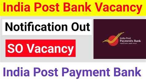 India Post Ippb So Recruitment 2024 Notification Out Apply Online For