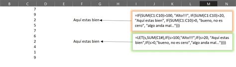 De números a palabras con la función LET en Excel Formulas Excel