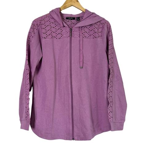 Susan Graver Sweaters Susan Graver Weekend Washed French Terry