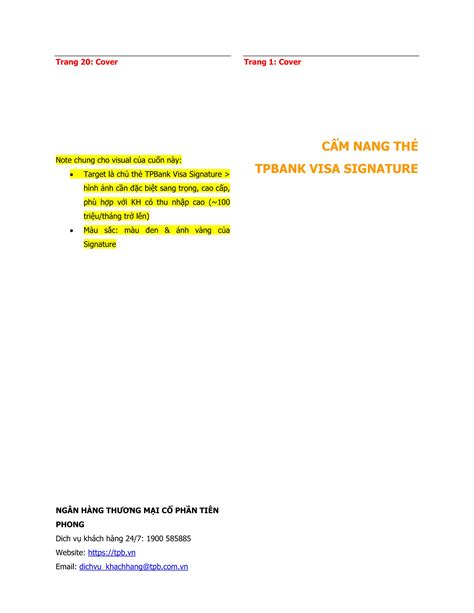 C M Nang Th Tpbank Visa Signature Docx