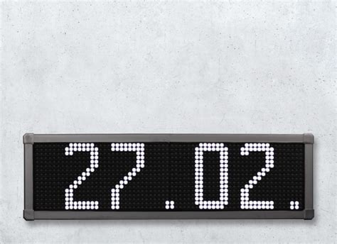 Datum Uhrzeit Temperatur Anzeigen Gs Industrie Elektronik Gmbh