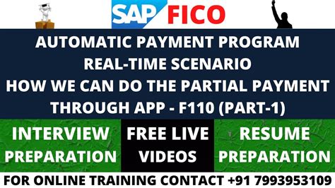 Partial Payment Through App F110 Complete Partial Payment Errors
