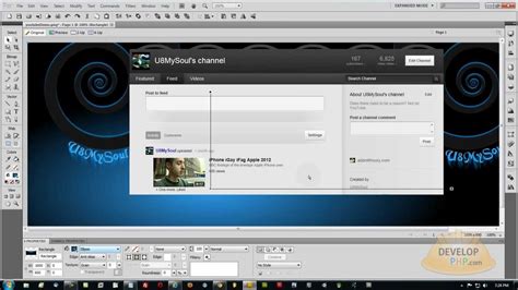 New 2012 Youtube Channel Layout Design Customize Web Template Tutorial YouTube