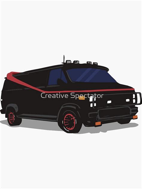 The A Team Van Sticker For Sale By Feelmeflow Redbubble