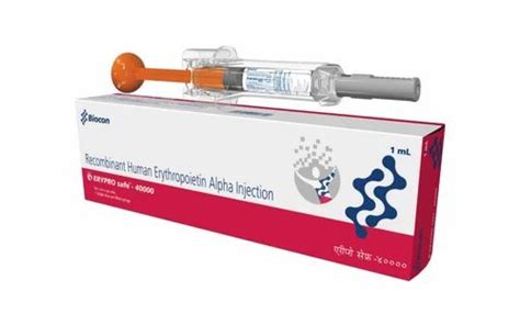 40000 Iu Erypro Safe Erythropoietin Injection Prescription At ₹ 1760
