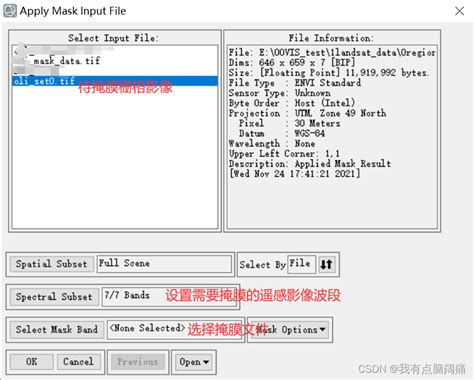 遥感影像掩膜操作——使用envi和arcgisenvi掩膜提取 Csdn博客