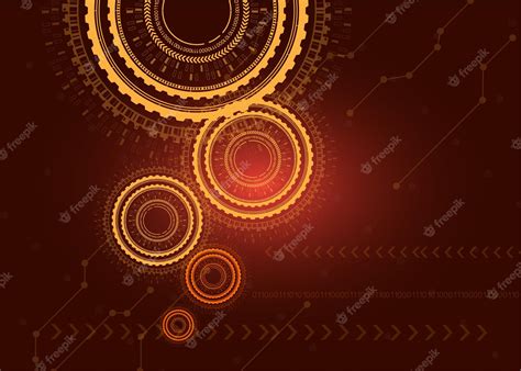 Premium Vector High Tech Digital Technology Network Abstract Technology Background Hitech