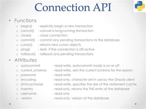 PPT Python Oracle PowerPoint Presentation Free Download ID 2490806