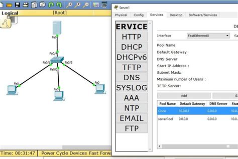 Ccna Cisco Packet Tracer Dhcp Configurations Etsy
