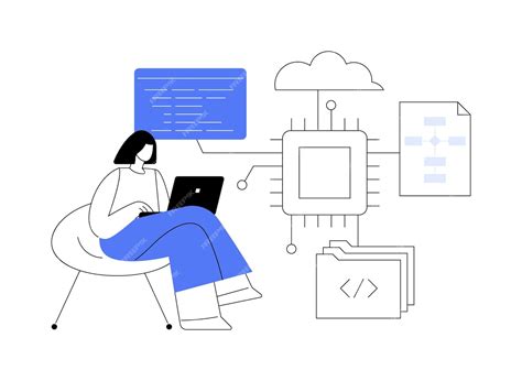 Premium Vector System Software Development Abstract Concept Vector Illustration