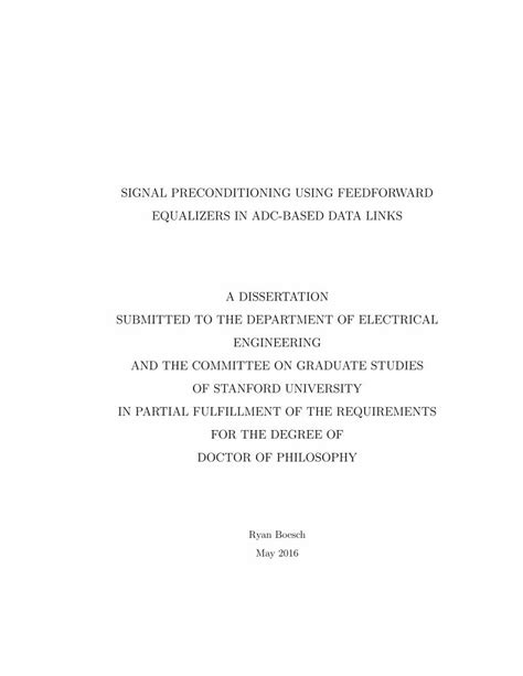 Pdf Signal Preconditioning Using Stanford University Dokumentips