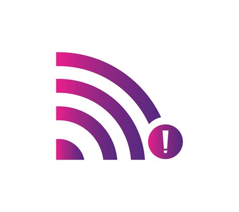No Wifi Wireless Icon Vector Gradient Color 5556454 Vector Art At Vecteezy
