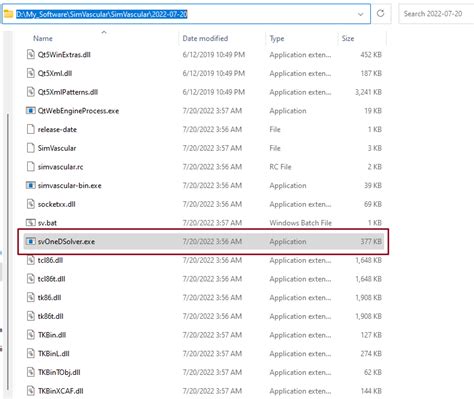 Svonedsolverexe Doesnt Exist On Windows · Issue 995 · Simvascularsimvascular · Github