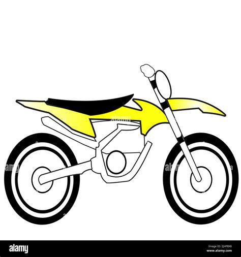Motarbike Illustration Isolated On White Background Stock Photo Alamy
