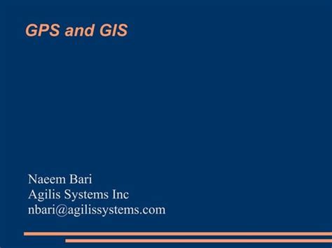 Global Positioning System Gps Ppt