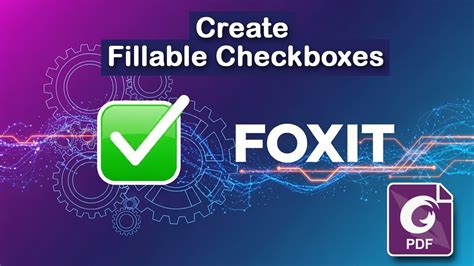 How To Create Fillable Checkboxes In Foxit Pdf Youtube