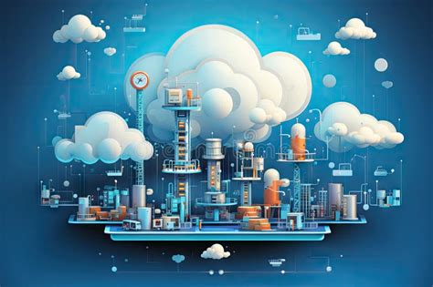 Cloud Computing Infrastructure High Quality Simple Resolution Icons