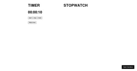 GOOGLE TIMER Codesandbox