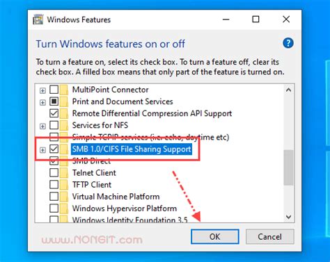 วธปด เปด Disable Enable SMB v1 0 ใน Windows 10