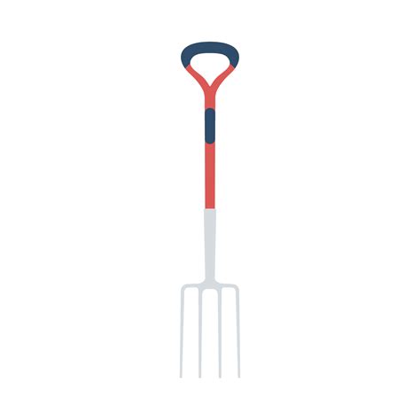 Digging Fork Flat Illustration Clean Icon Design Element On Isolated White Background 15645397