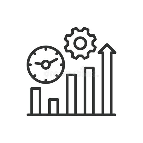 Operational Efficiency Icon In Line Design Operational Efficiency Productivity Optimization