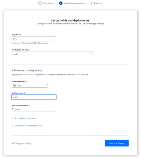 deploying a hugo blog to cloudflare pages thomas vogelaar