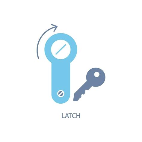 Latch Concept Line Icon Simple Element Illustration Latch Concept