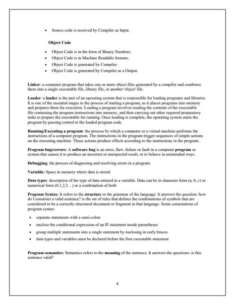 structured programming notes for degree and diploma levels 9003