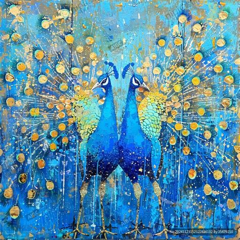 Ai创作图蓝色床头鸟笼欧式画 鸟类酒店ktv油画 蓝色调无框装饰绘画画 点彩派油画 高清仿真油画画芯 无框画晶钻画 3d艺术画欧式装饰画 唯美无框画 刀刮油画装饰画 高清画芯无框画 彩绘鸟花卉