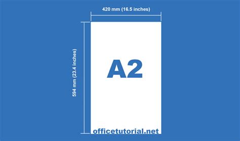 A2 Size Dimensions In Cm Mm M Inches And Pixels Office Tutorial