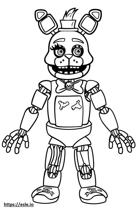 Toy Bonnie Coloring Page Wip Rabbit 🐰 R Fivenightsatfreddys